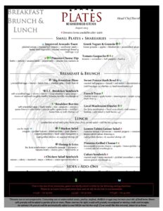 Plates Kitchen Raleigh Lunch Menu - January 2023 - Plates Neighborhood ...