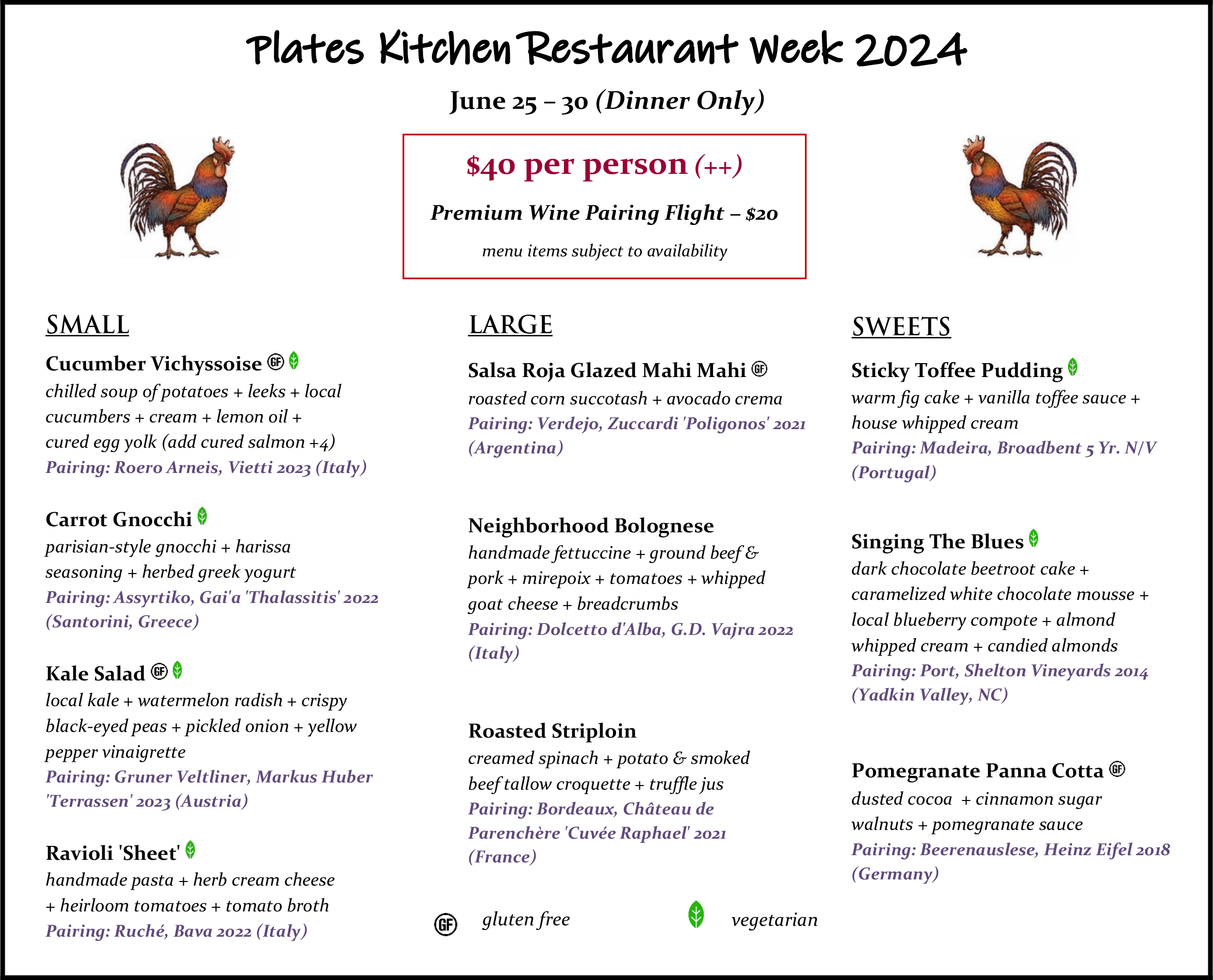 Menus - Plates Neighborhood Kitchen